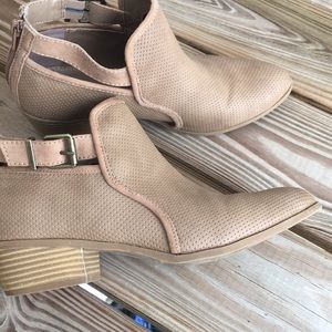 Express | Shoes | Express Tan Buckle Booties | Poshmark